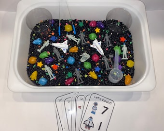 Space Explorer Sensory Bin Kit, Solar System Sensory Bin, Outer Space ...