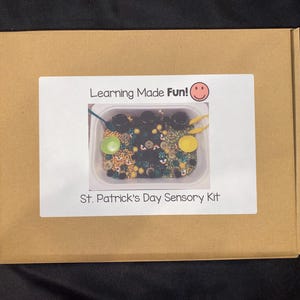 St. Patrick’s Day Sensory Bin St. Patrick Sensory Kit St Patrick Fine ...