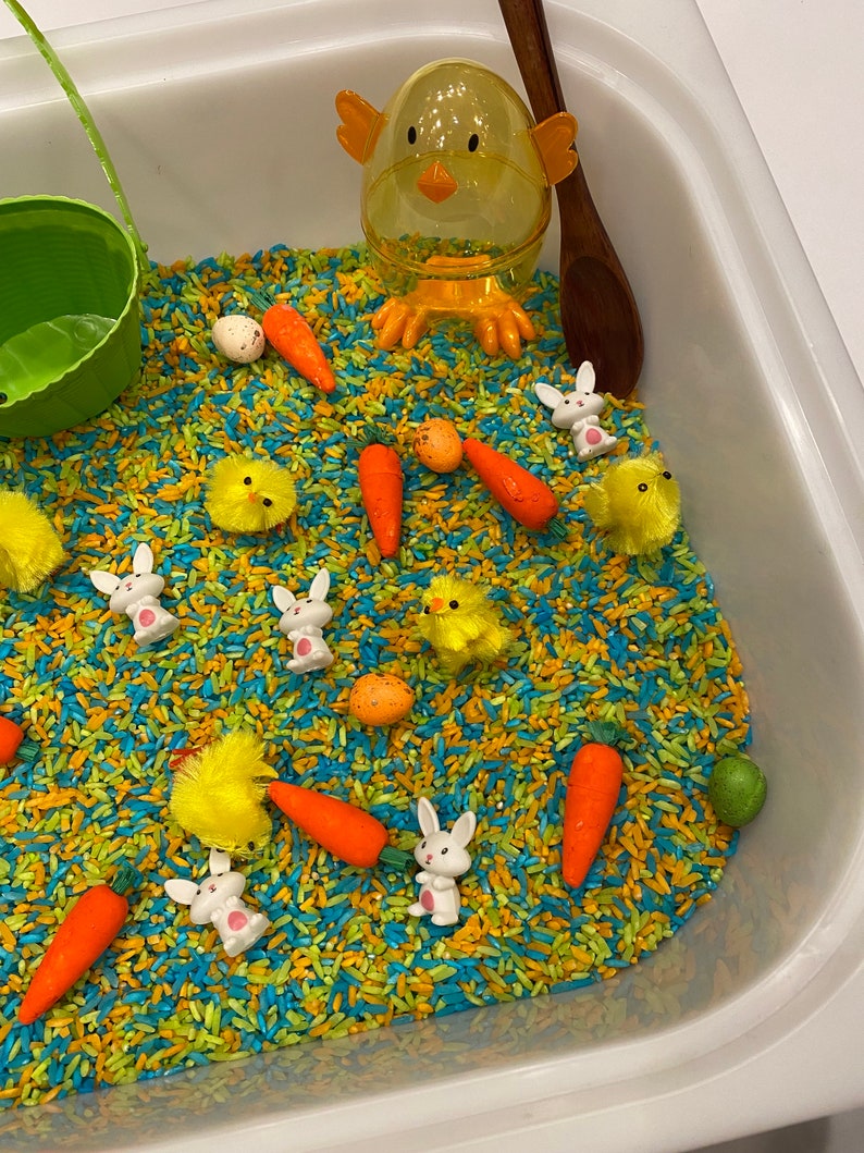 Easter Sensory Bin Sensory Kit Easter Bunny Rabbit Chick Egg Sensory ...