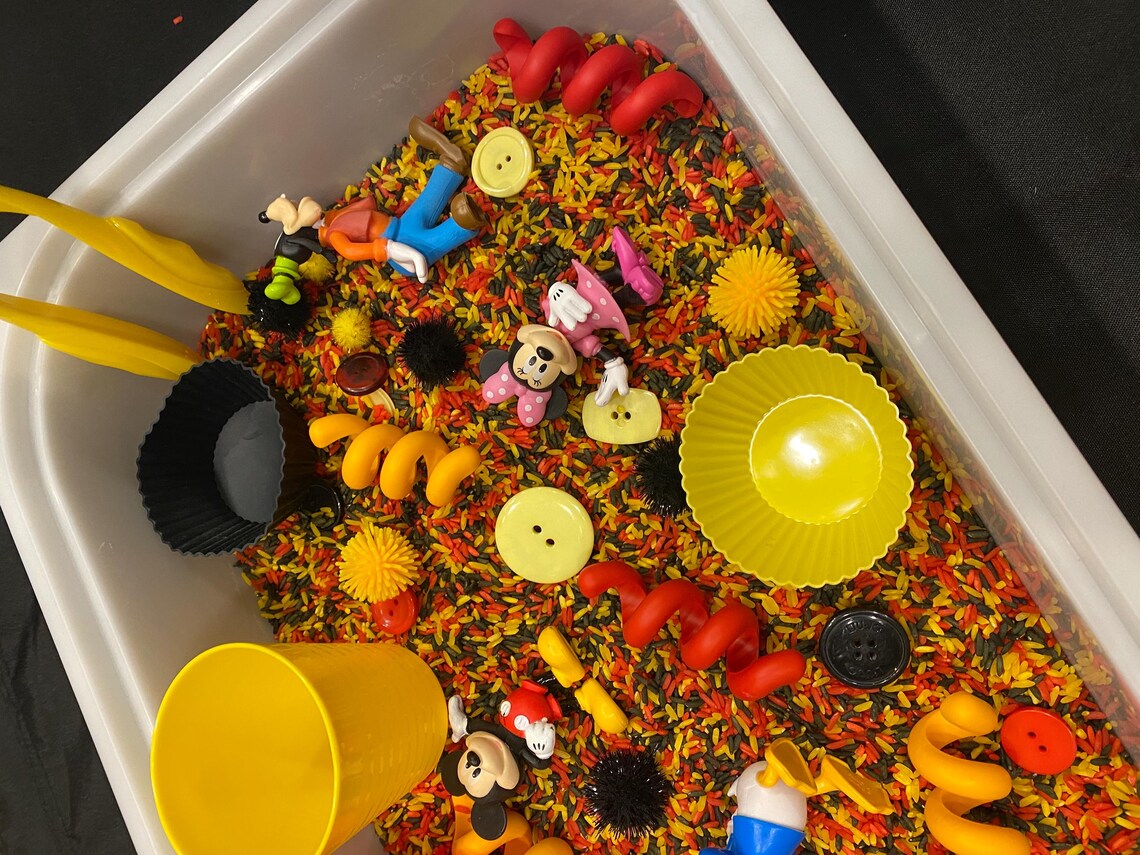 Mickey Mouse Sensory Bin Mickey Sensory Kit Kids Fine Motor Preschool ...