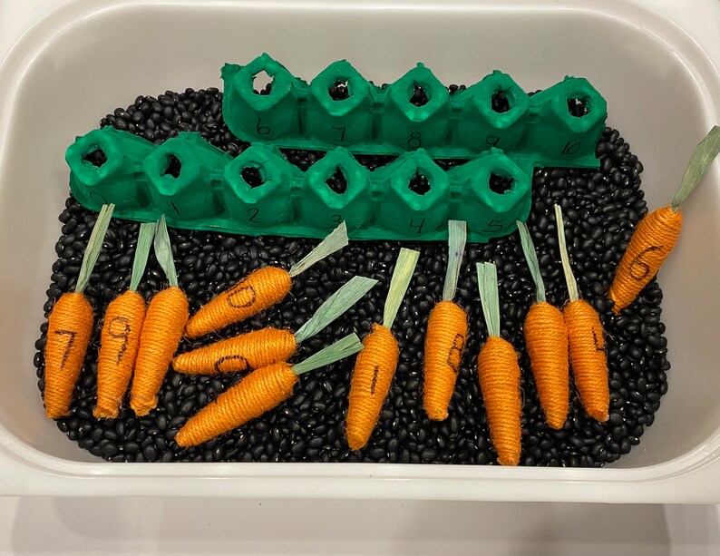 Easter Sensory Bin Sensory Kit Easter Bunny Rabbit Chick Carrot Sensory ...