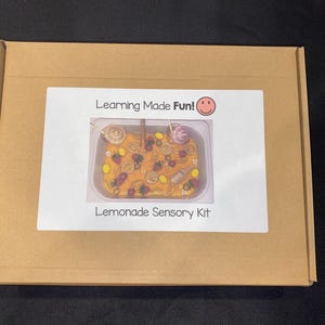 Lemonade Sensory Bin Summer Fine Motor Sensory Kit Lemonade Hands on ...