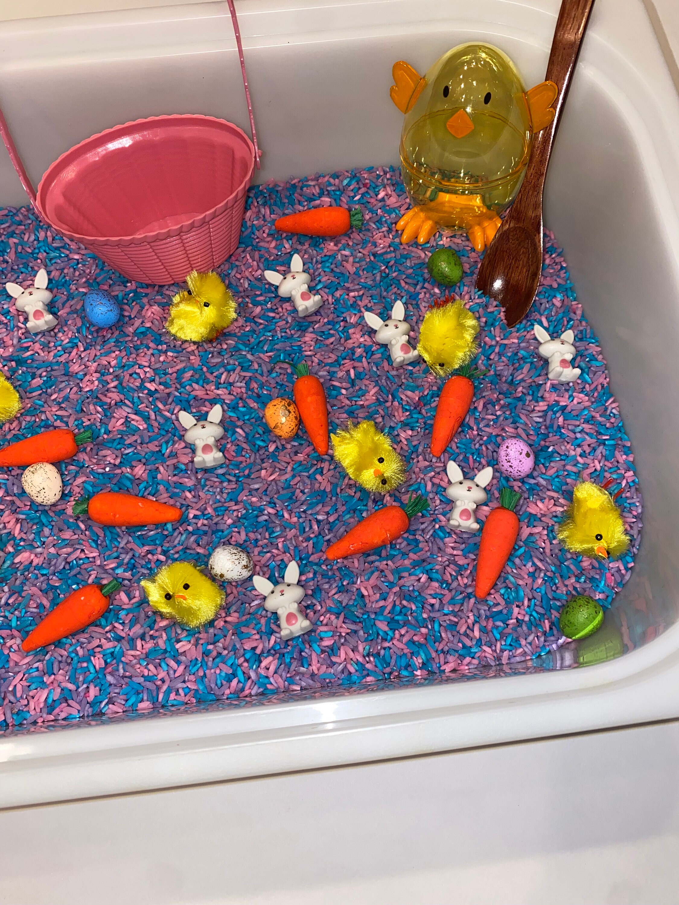 Easter Sensory Bin Sensory Kit Easter Bunny Rabbit Chick Egg Sensory ...