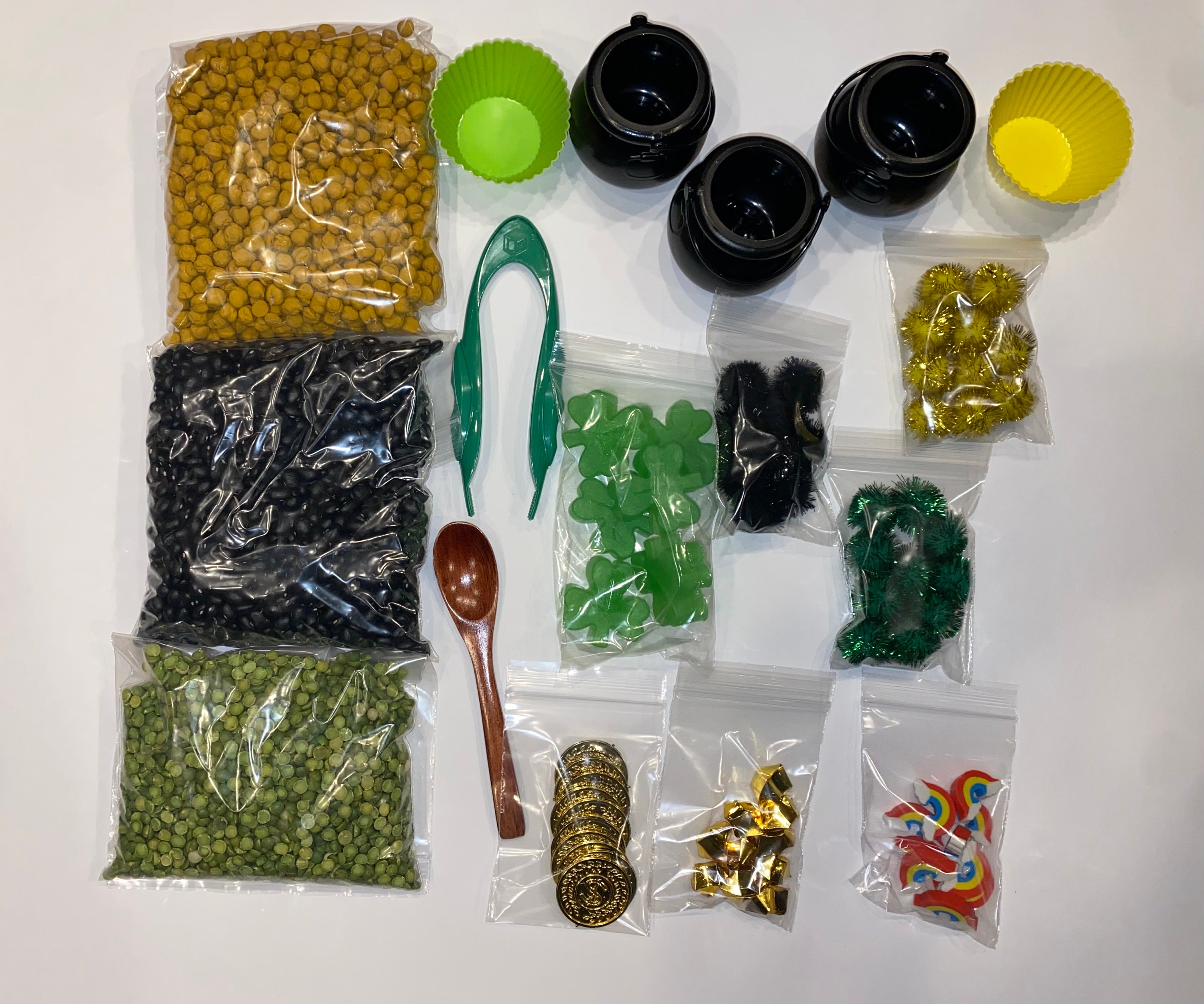 St. Patricks Day Sensory Bin - Etsy