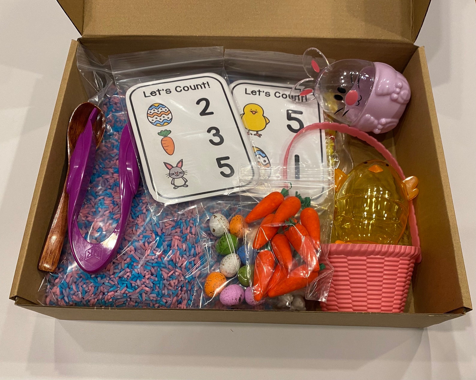 Easter Sensory Bin Sensory Kit Easter Bunny Rabbit Chick Egg Sensory ...
