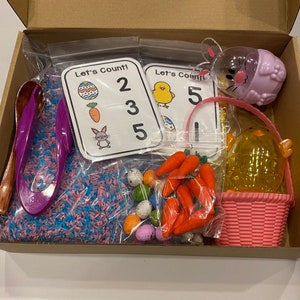 Easter Sensory Bin Sensory Kit Easter Bunny Rabbit Chick Egg Sensory ...