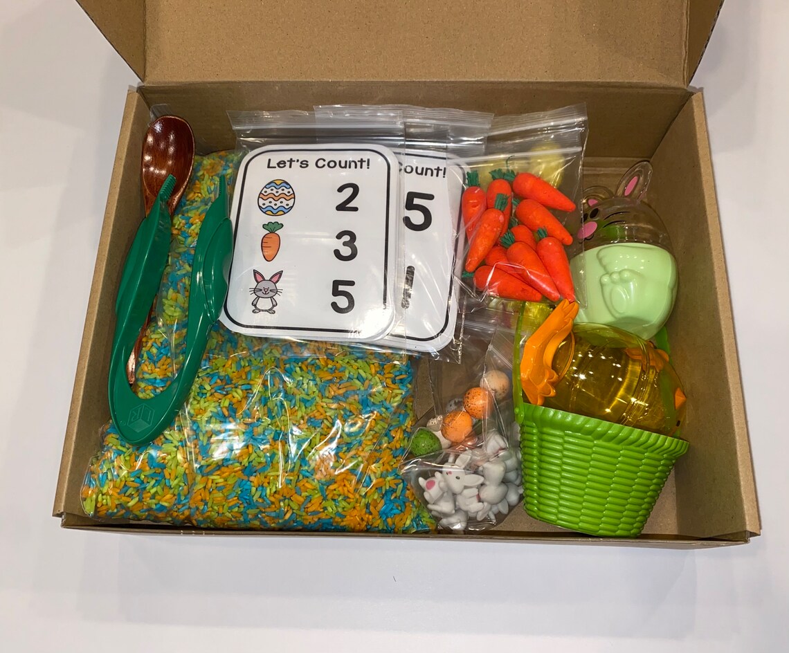 Easter Sensory Bin Sensory Kit Easter Bunny Rabbit Chick Egg Sensory ...