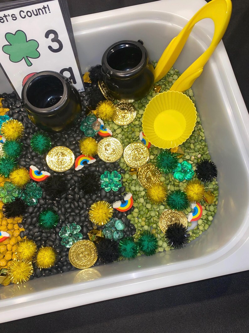 St. Patrick’s Day Sensory Bin St. Patrick Sensory Kit St Patrick Fine ...