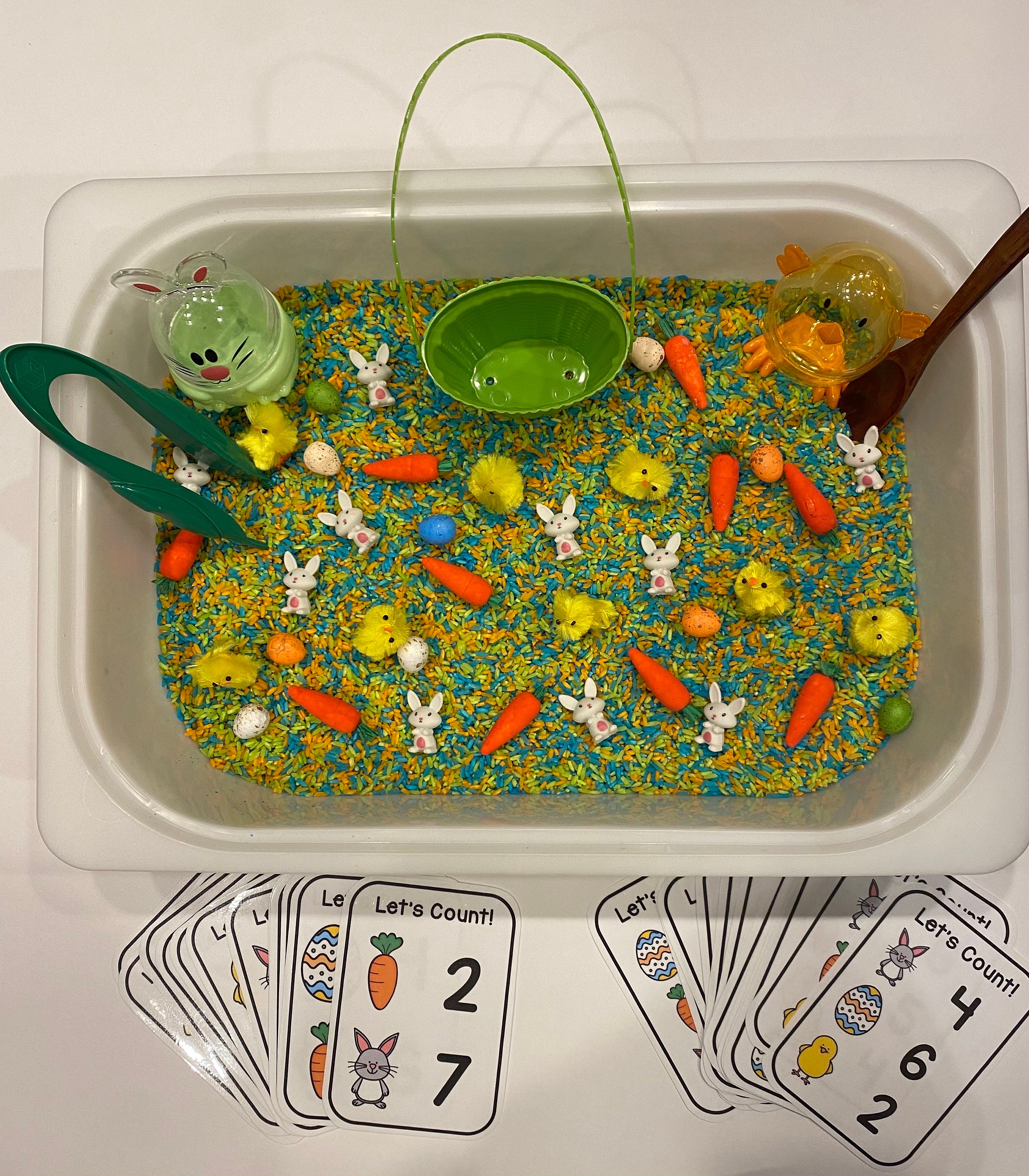 Easter Sensory Bin Sensory Kit Easter Bunny Rabbit Chick Egg Sensory ...
