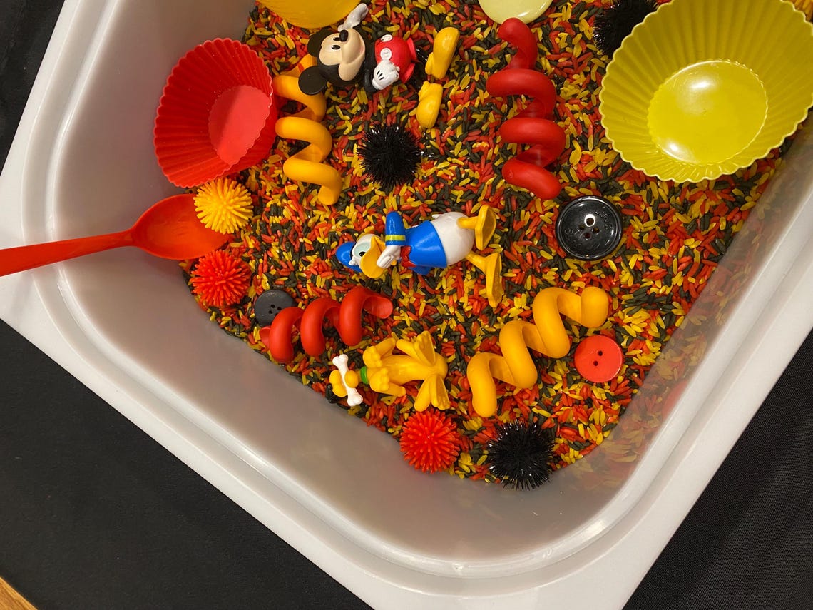 Mickey Mouse Sensory Bin Mickey Sensory Kit Kids Fine Motor Preschool ...