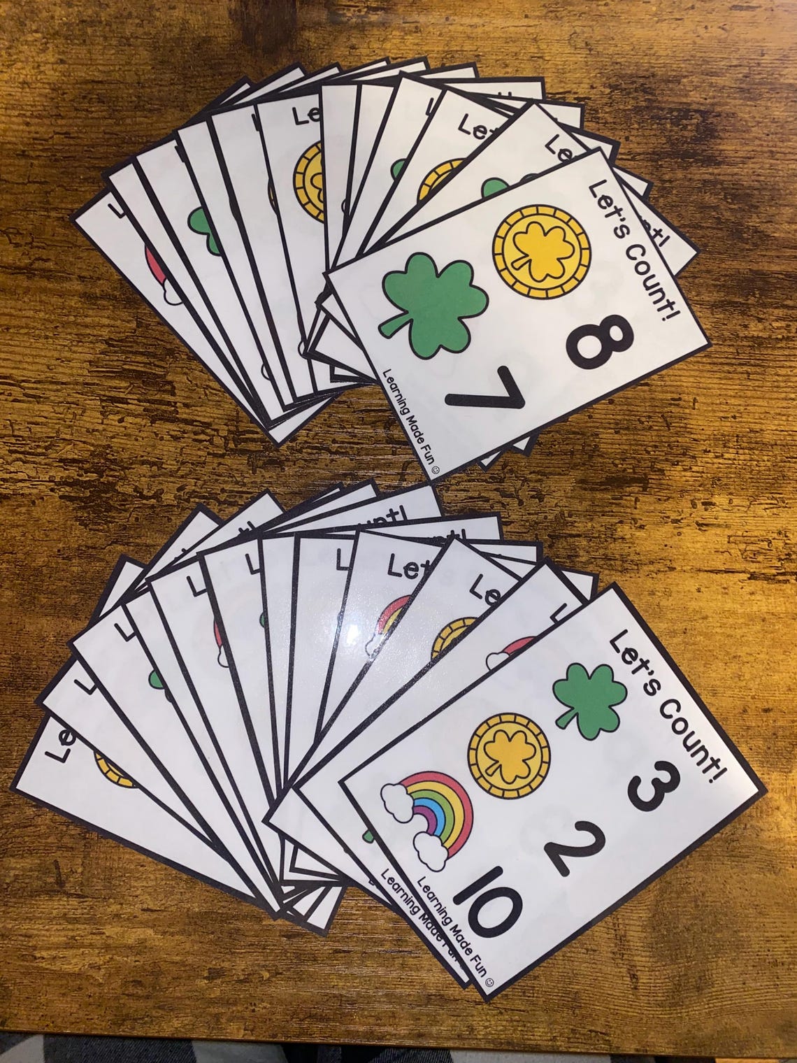 St. Patrick's Day Sensory Bin Cards Digital File St. Patrick's Day ...