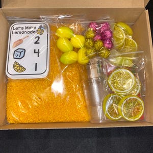 Lemonade Sensory Bin Summer Fine Motor Sensory Kit Lemonade Hands on ...