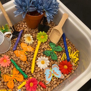 Flower Garden Sensory Bin Flower Sensory Kit Spring Garden Butterfly ...