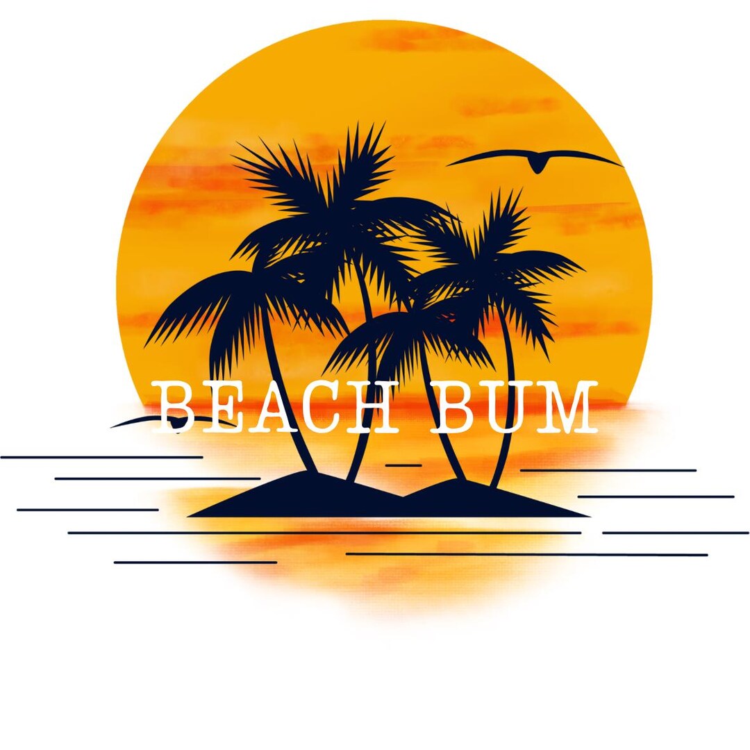 Beach Bum Sticker - Etsy