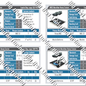 Fleet Battles UNSC Starter Fleet - Etsy