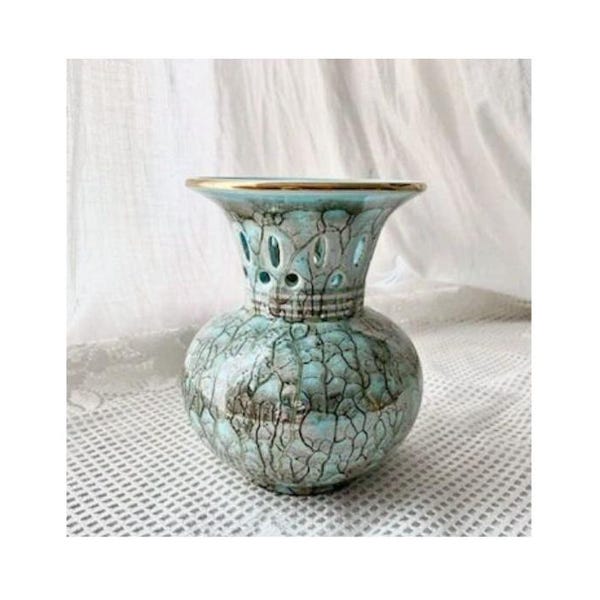 Turquoise Vase - Etsy