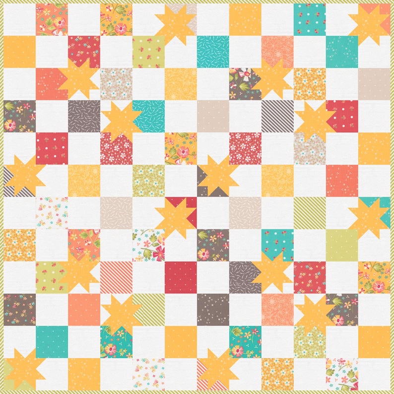 Breezy Lap Quilt Kit Featuring in the Garden by Corey Yoder - Etsy