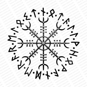 Helm of Awe | SVG JPG PNG | Ægishjálmr | Viking T-shirt Design | Viking ...