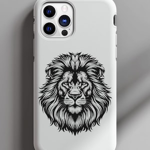 Lion Portrait | SVG PNG JPG | Lion Download | Lion Design | Wildlife ...
