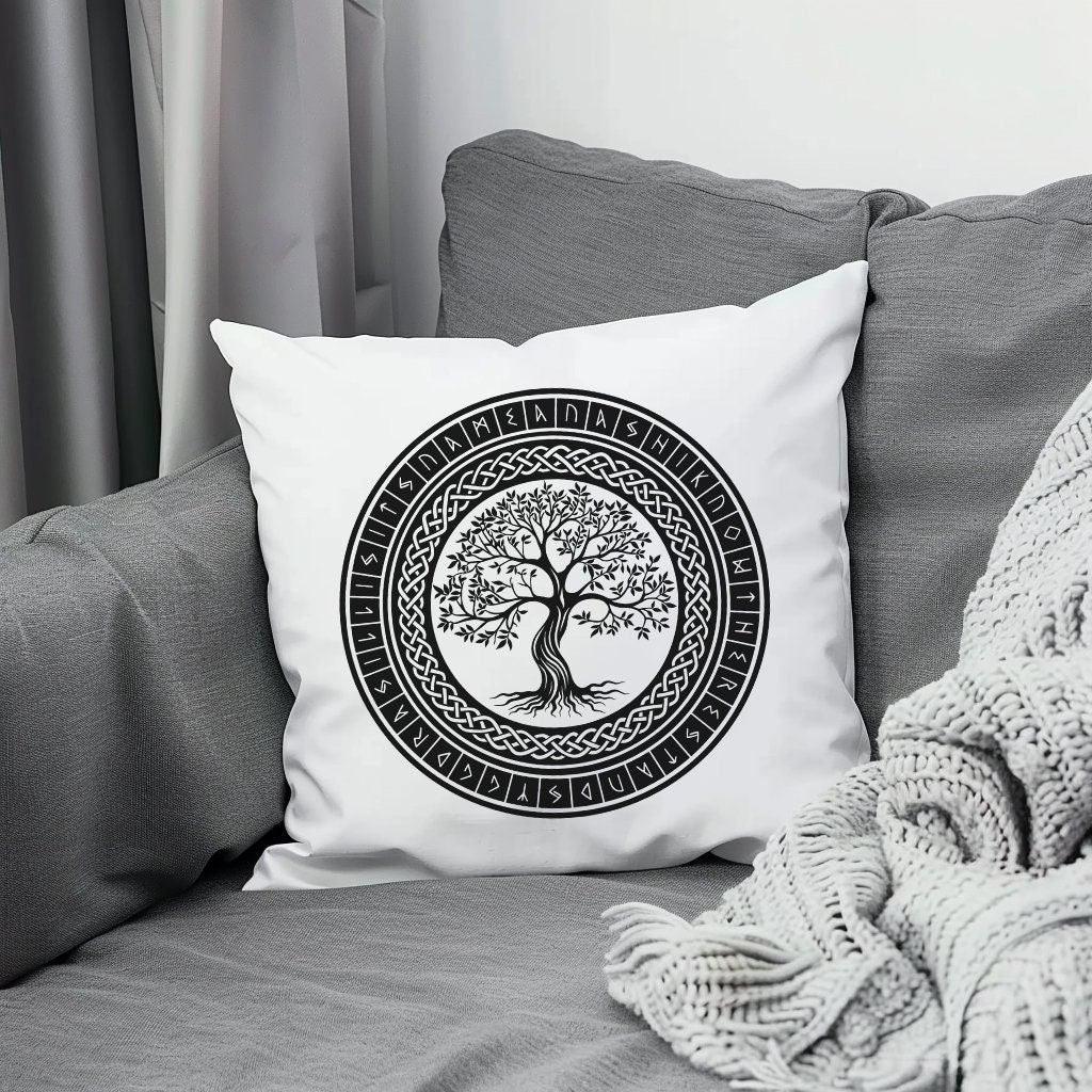 Viking Tree SVG JPG PNG Yggdrasil Sacred Tree Norse Art Sublimation the ...