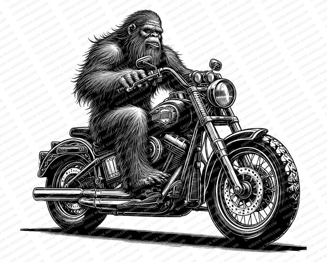 Bigfoot SVG | FTW | Motorcycle | Bigfoot Download | Bigfoot Design ...