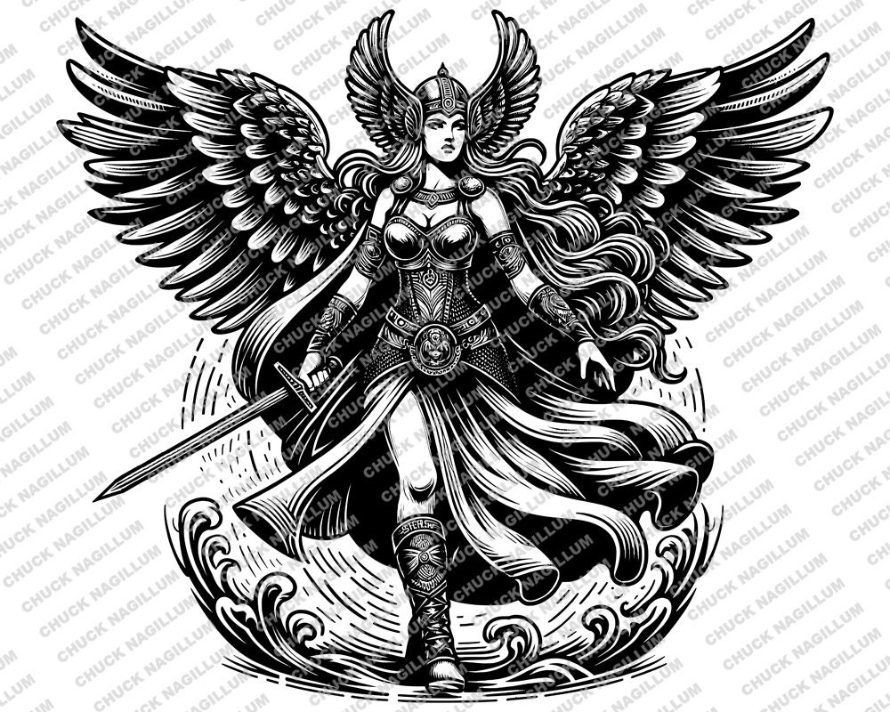 Valkyrie SVG JPG PNG Valkyrie Warrior Valkyrie Cricut Valkyrie Valkyrie ...