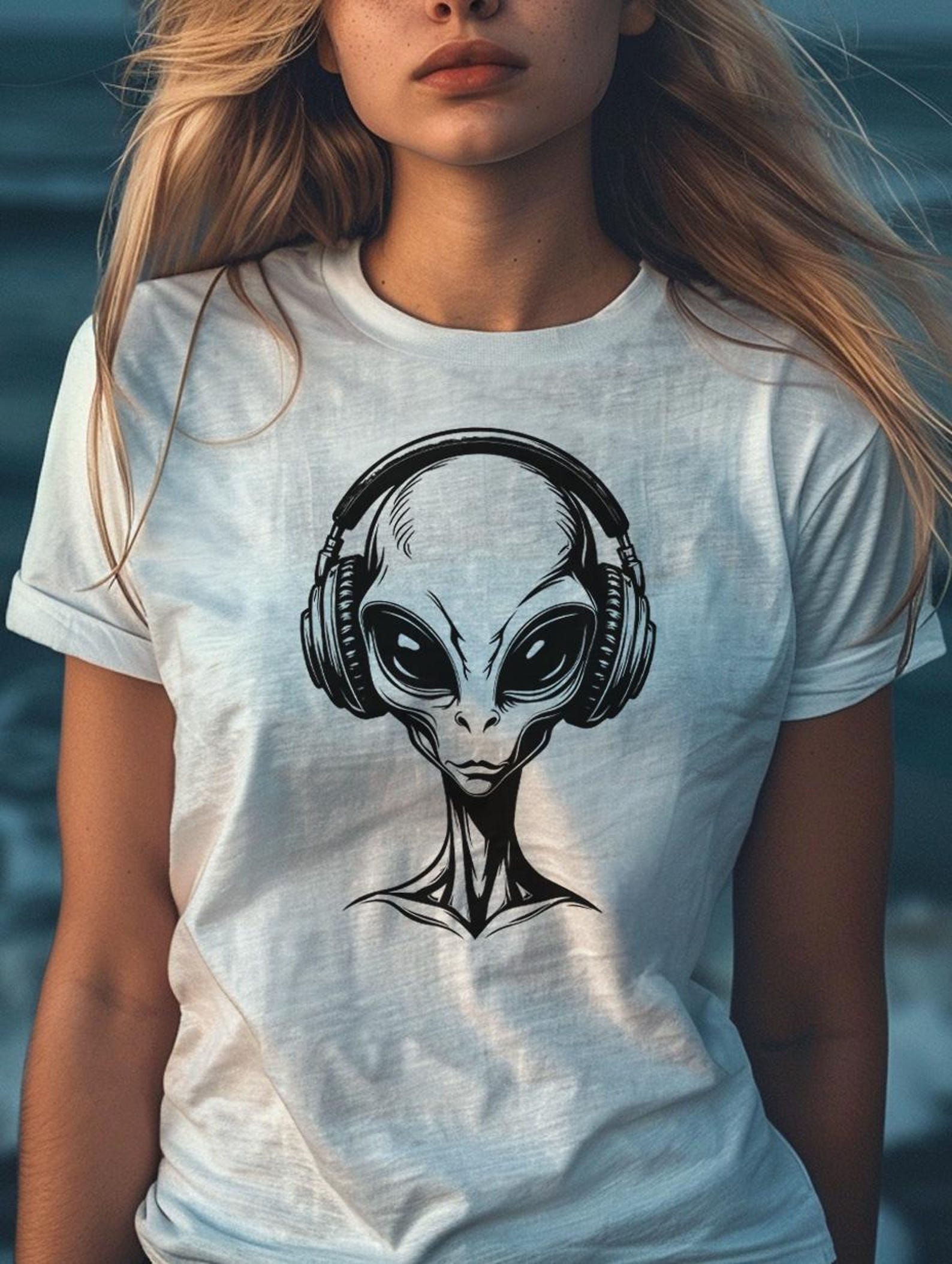 Alien Headphones | SVG PNG JPG | Headphones Alien | Alien | Alien T ...