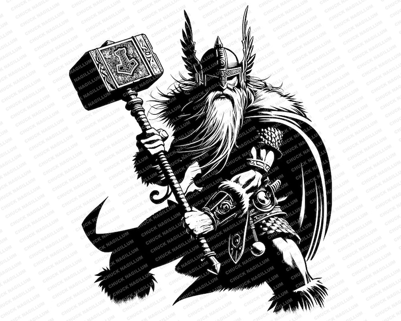 Thor | SVG PNG JPG | Thor Hammer | Sublimation | Printable Art ...