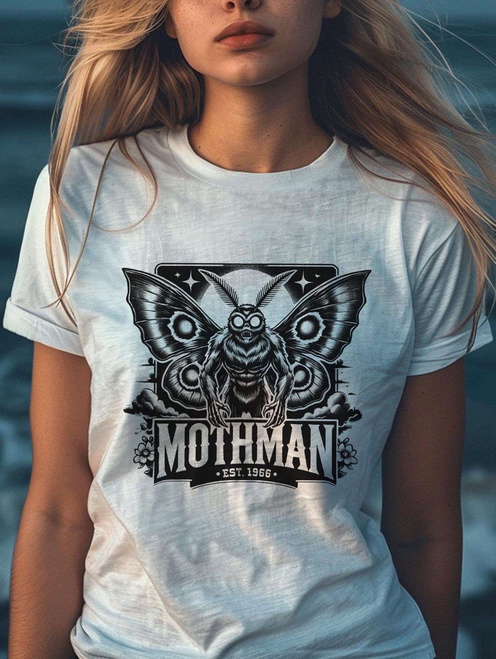 Mothman | SVG PNG JPG | Mothman Est. 1966 | Cryptids | Mothman T-shirt ...