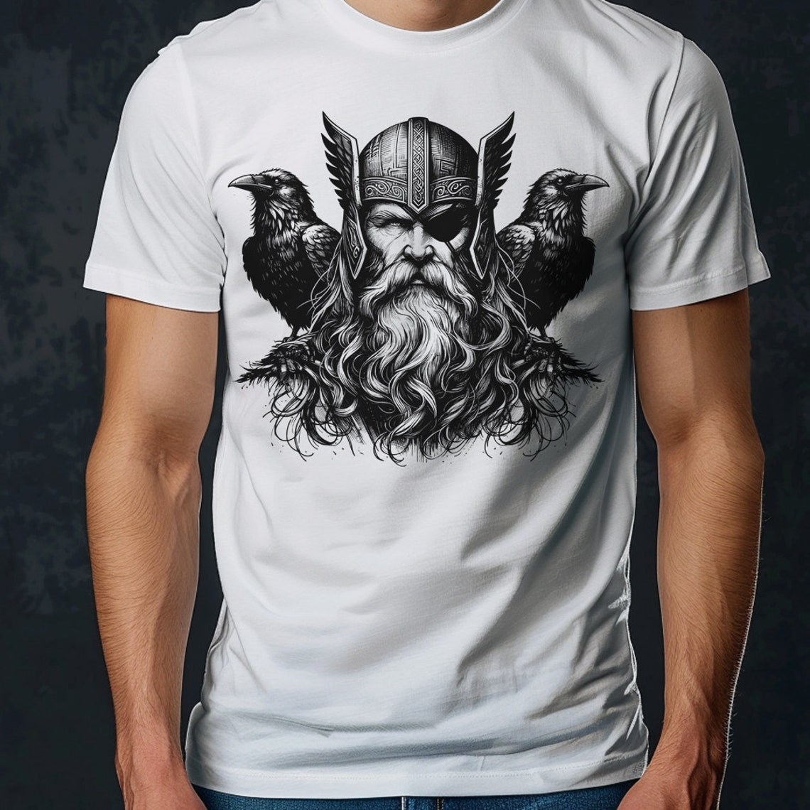 Odin Portrait | SVG JPG PNG | Odin Download | Odin T-shirt Design ...