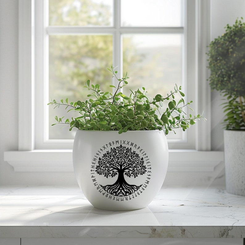 Norse Tree | SVG JPG PNG | Yggdrasil | Sacred Tree | Viking Art ...