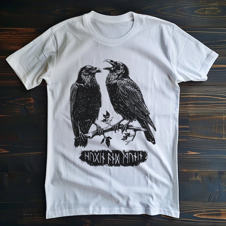 Ravens SVG JPG PNG Hugin and Munin Odin's Ravens Raven Art Raven ...