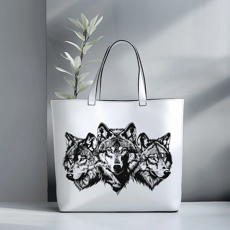 Wolf Pack | SVG JPG PNG | Wolf Pack Download | Wolf Portrait | Wolf Art ...