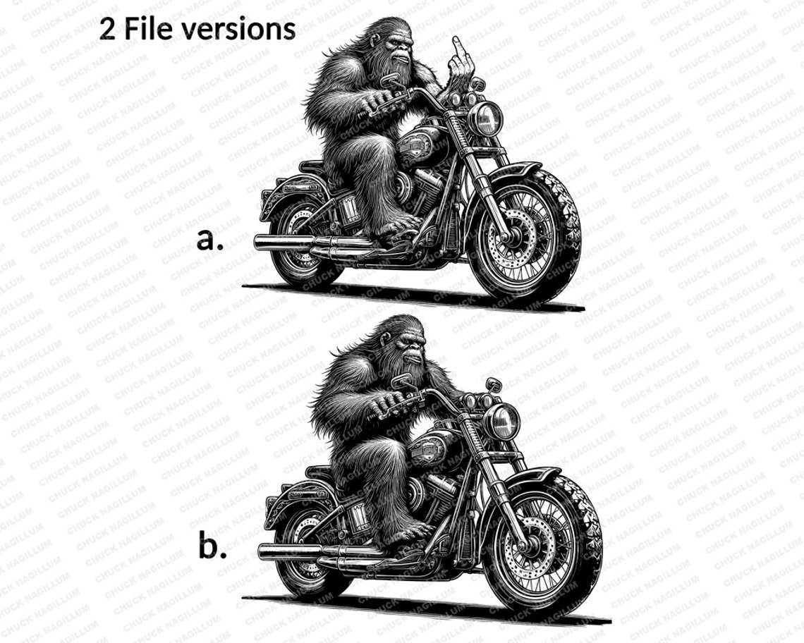 Bigfoot SVG | FTW | Motorcycle | Bigfoot Download | Bigfoot Design ...