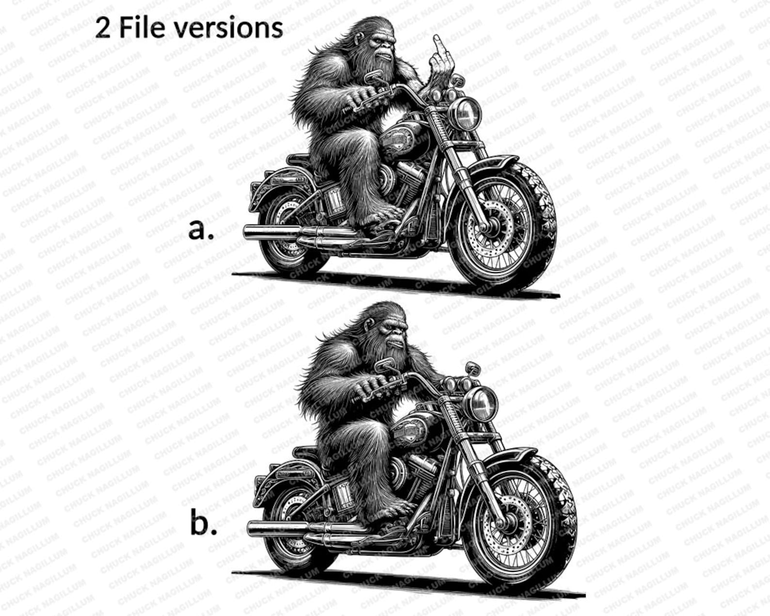 Bigfoot SVG | FTW | Motorcycle | Bigfoot Download | Bigfoot Design ...