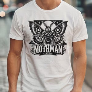 Mothman | SVG PNG JPG | Mothman Est. 1966 | Cryptids | Mothman T-shirt ...