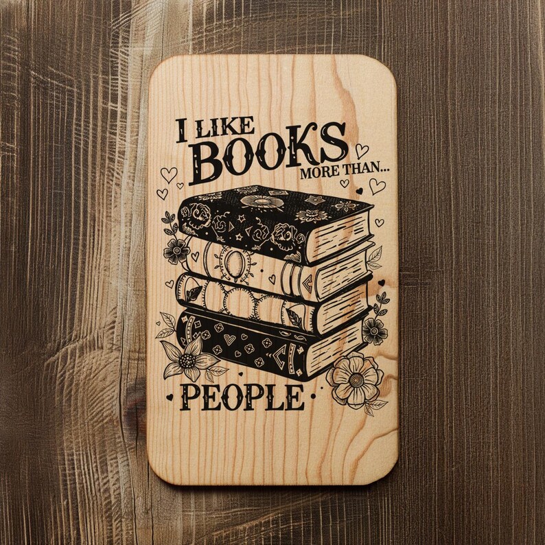 I Like Books | SVG PNG JPG | Book Art | Print T-shirt Design | Floral ...