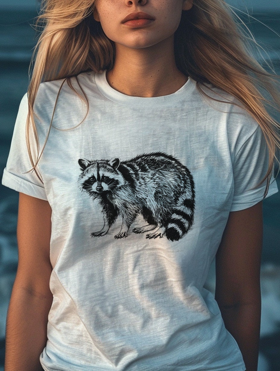 Raccoon SVG PNG JPG File Raccoon Portrait Instant Download T-shirt ...