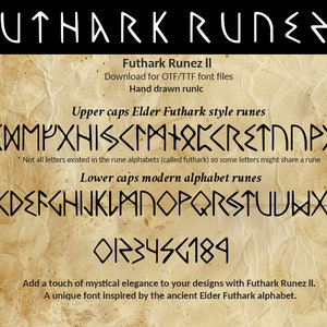 Viking Font | OTF/TTF | Elder Futhark | Nordic Font | Rune Alphabet ...
