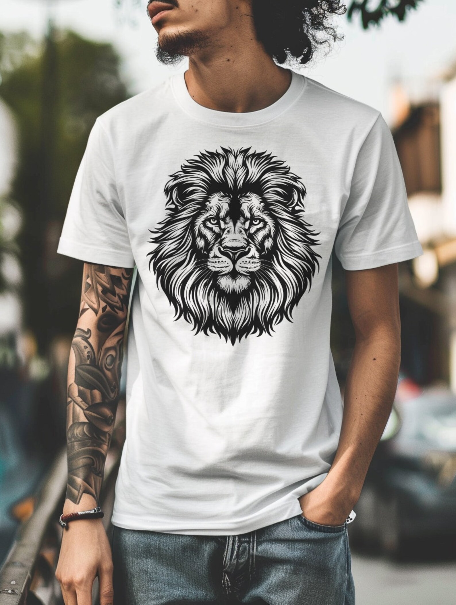 Lion Portrait | SVG PNG JPG | Lion Download | Lion Design | Wildlife ...