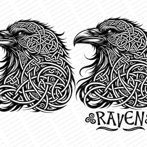 Celtic Raven | SVG JPG PNG | Raven | Celtic T-shirt Design | Instant ...