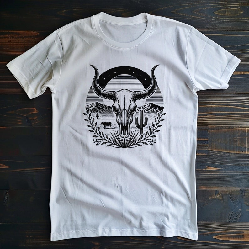 Cow Skull SVG PNG JPG Rustic Digital Art Southwestern Art Western Decor ...