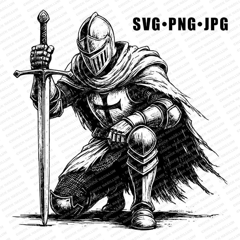 Medieval Knight Art - Etsy