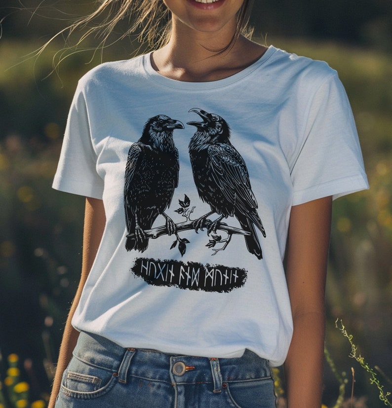 Ravens SVG JPG PNG Hugin and Munin Odin's Ravens Raven Art Raven ...