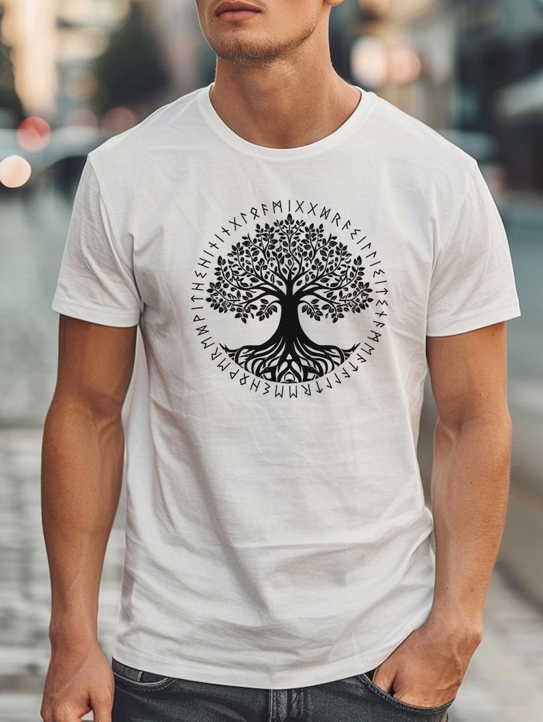 Norse Tree SVG JPG PNG Yggdrasil Sacred Tree Viking Art Sublimation the ...