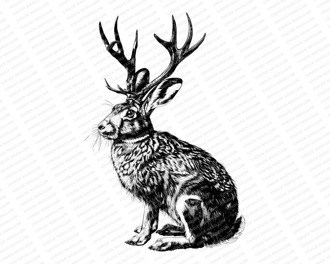 Jackalope | SVG JPG PNG | Jackalope Print | Jackalope Download ...