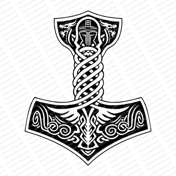 Mjolnir Svg - Etsy