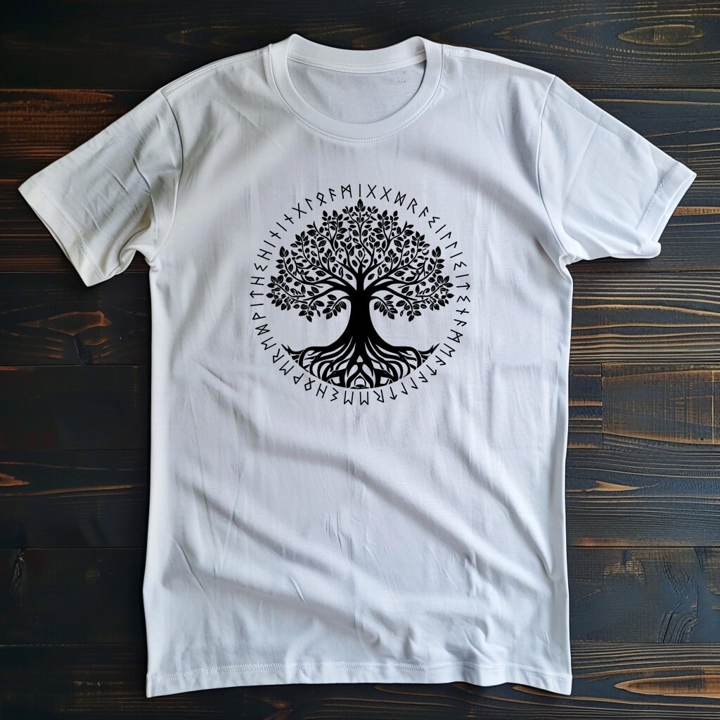 Norse Tree SVG JPG PNG Yggdrasil Sacred Tree Viking Art Sublimation the ...