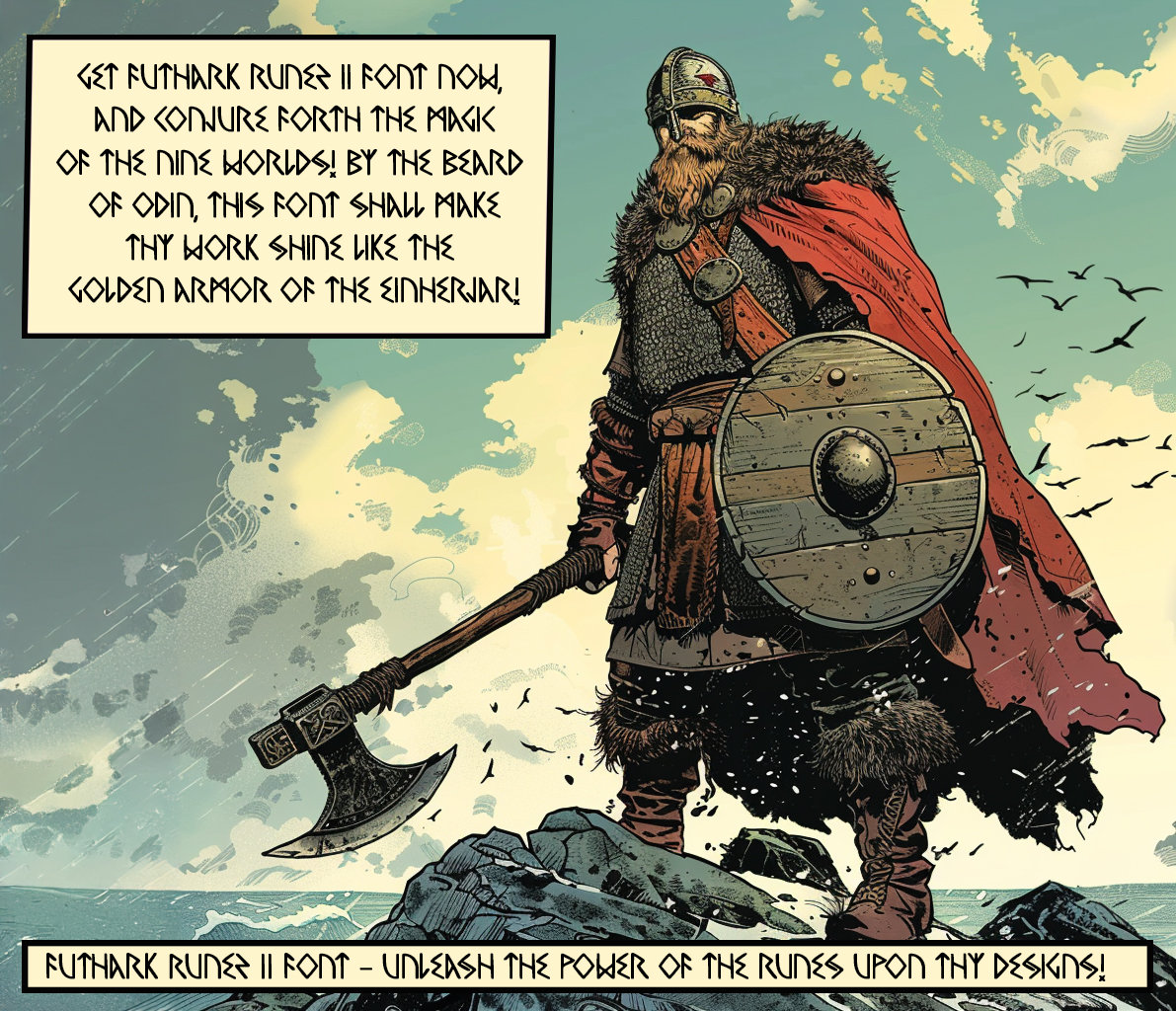 Viking Font | OTF/TTF | Elder Futhark | Nordic Font | Rune Alphabet ...