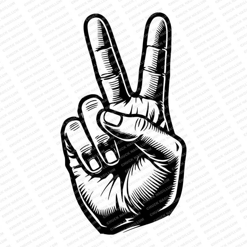 Peace Signs Hand - Etsy